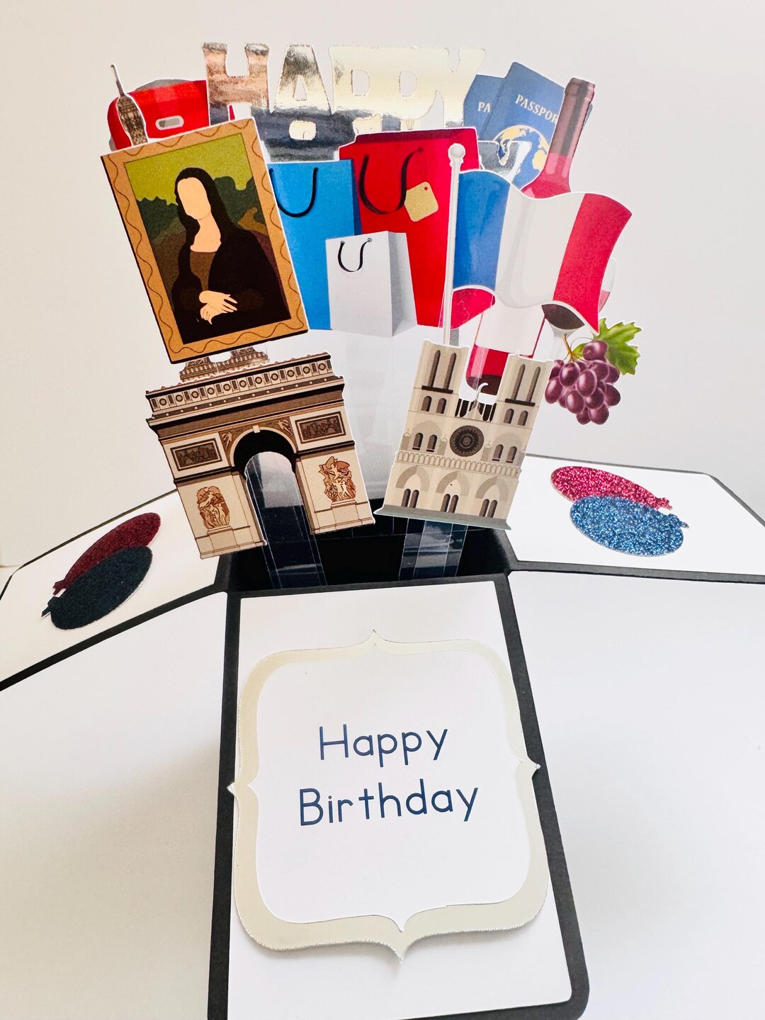 Paris Card in a Box/3d Card - Etsy UK