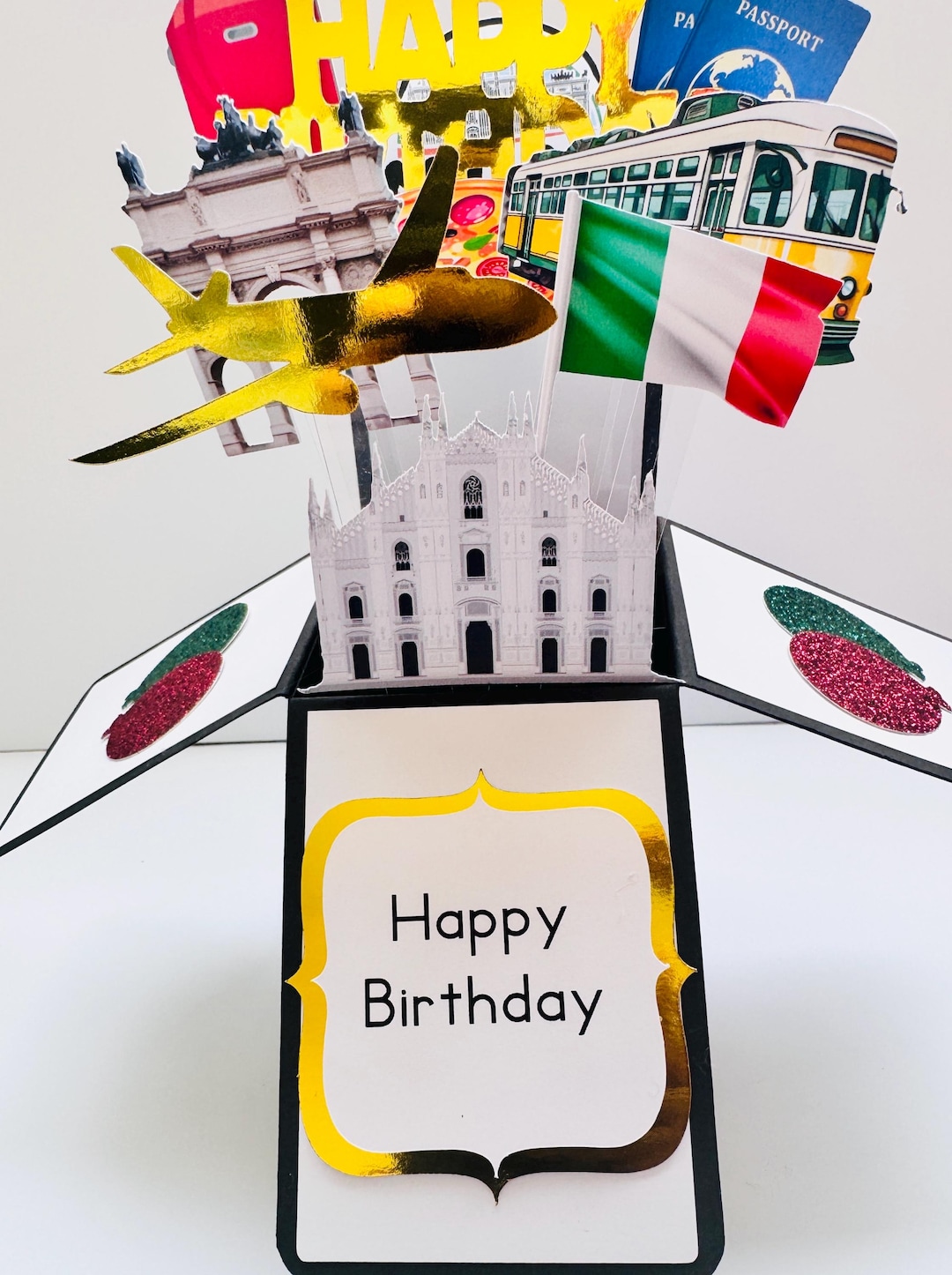 Milan Card in a Box/3d Card - Etsy