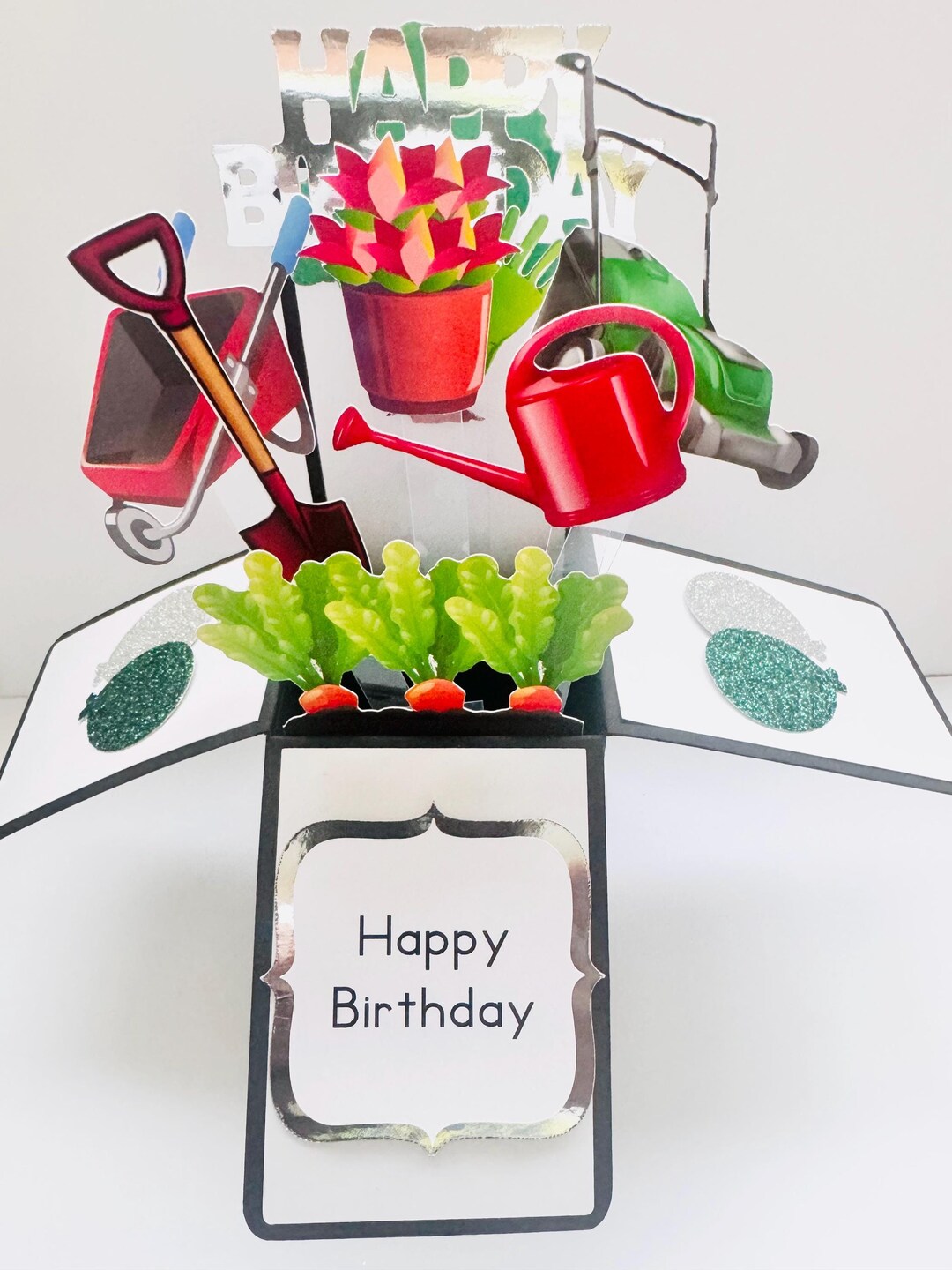 Gardening Card in a Box/3d Card - Etsy Hong Kong