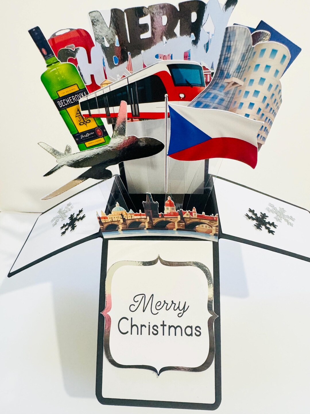 Christmas Prague Card in a Box/3d Card - Etsy