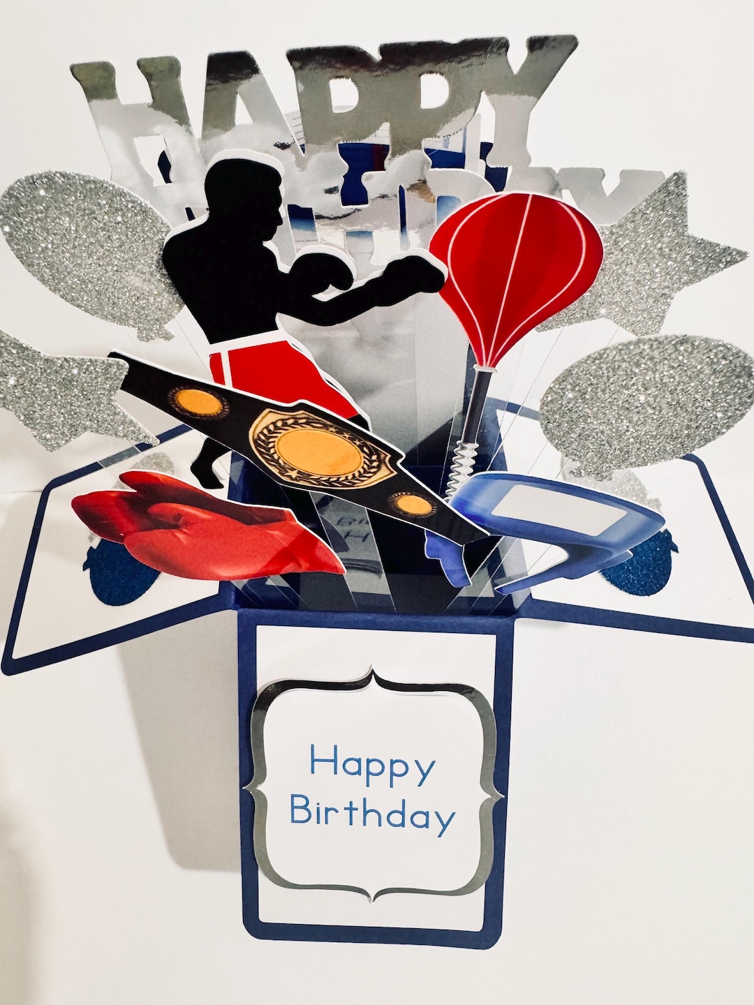 Boxing Themed Birthday Box/pop up Card - Etsy