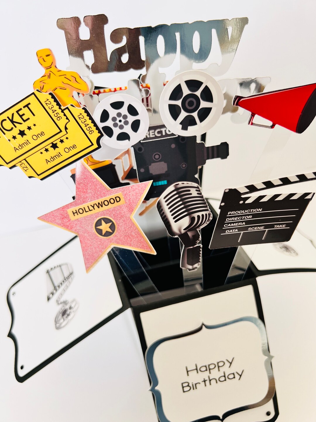 Film Fan Card in a Box/pop up Box - Etsy