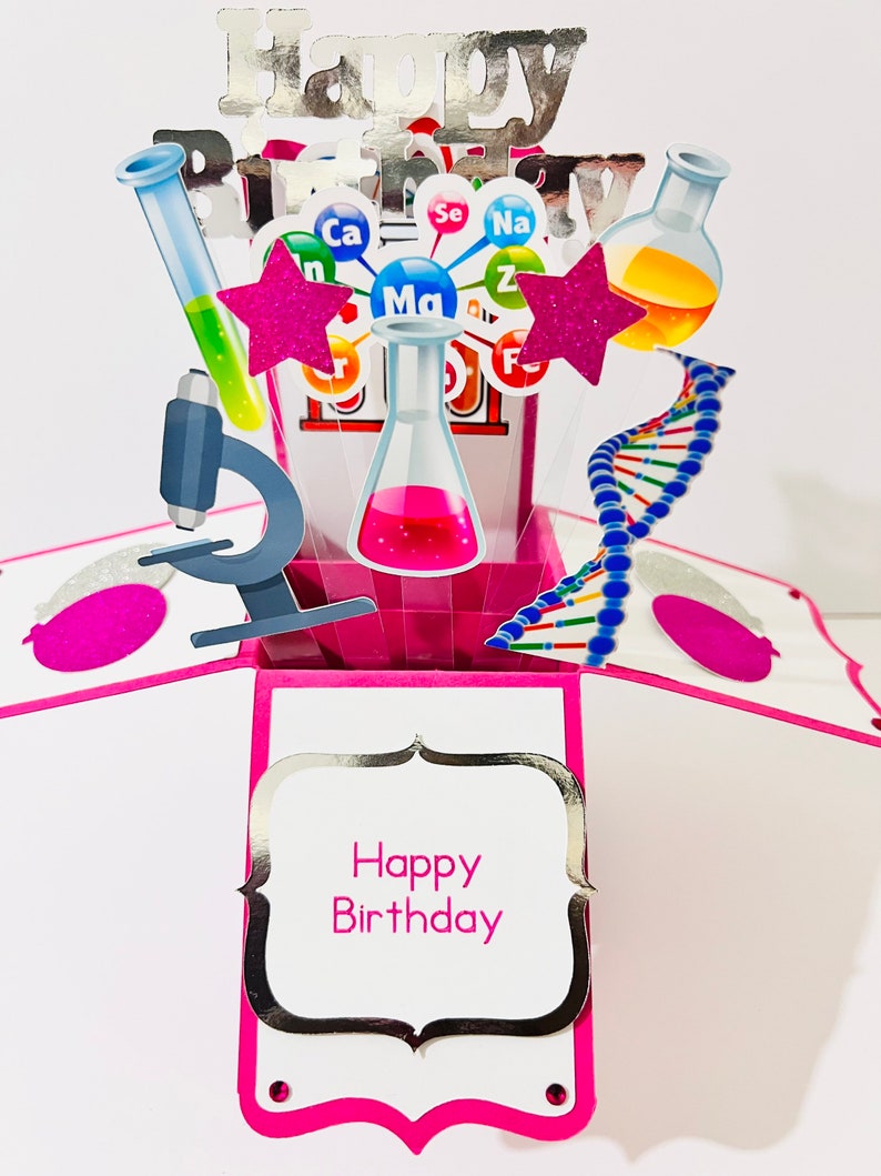 Science Themed Card in a Box/3d Card - Etsy