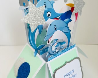 Dolphin Quilling Greeting Card - Etsy