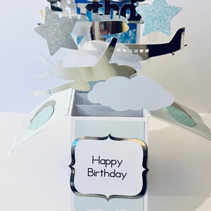 Aeroplane Card in a Box/pop up Box - Etsy