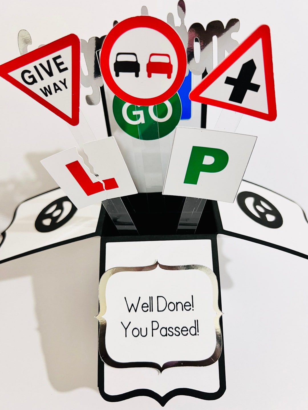 Driving Test Pass Card in a Box/3d Card - Etsy