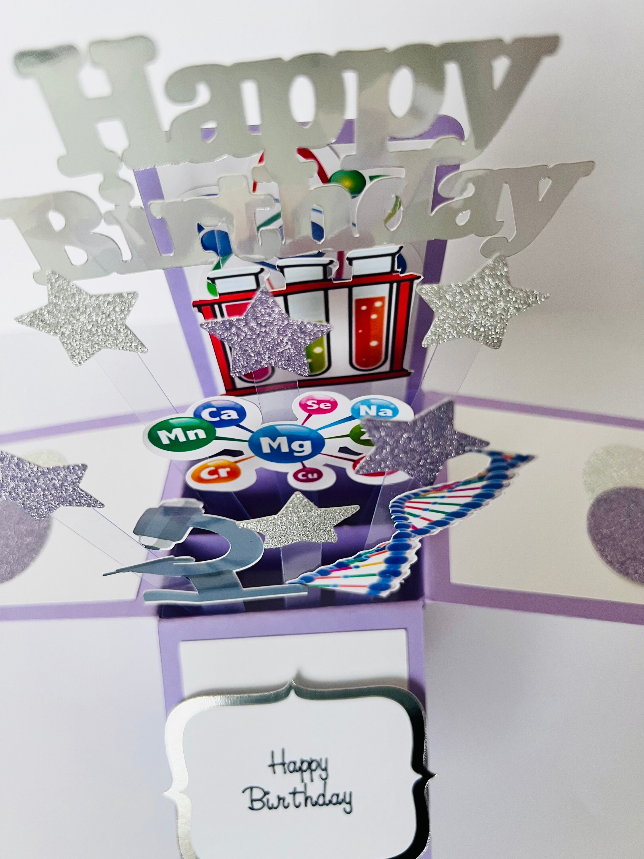 Science Themed Card in a Box/3d Card - Etsy UK