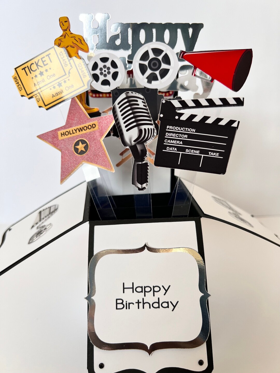 Film Fan Card in a Box/pop up Box - Etsy