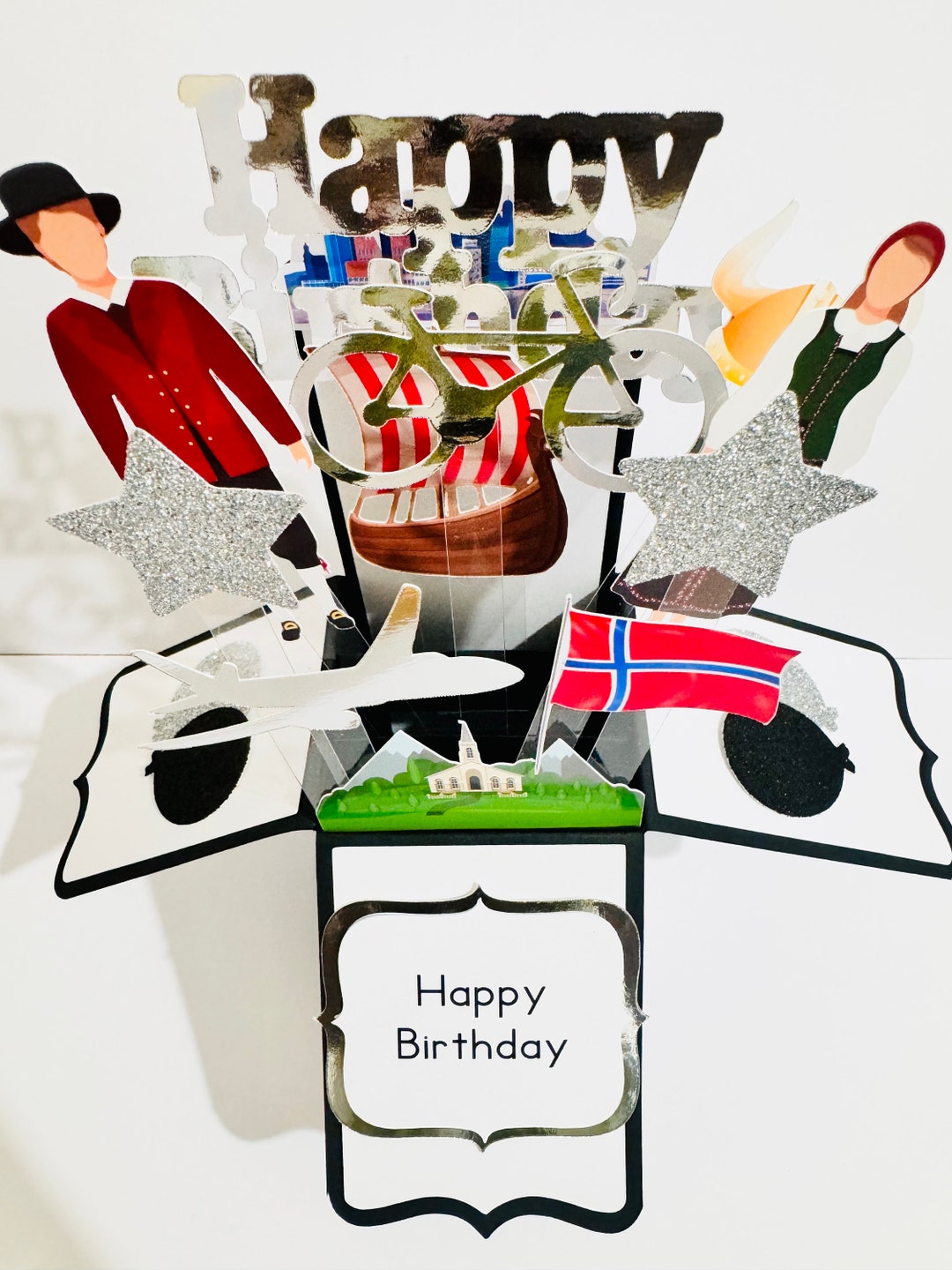 Norway Card in a Box/3d Card - Etsy UK