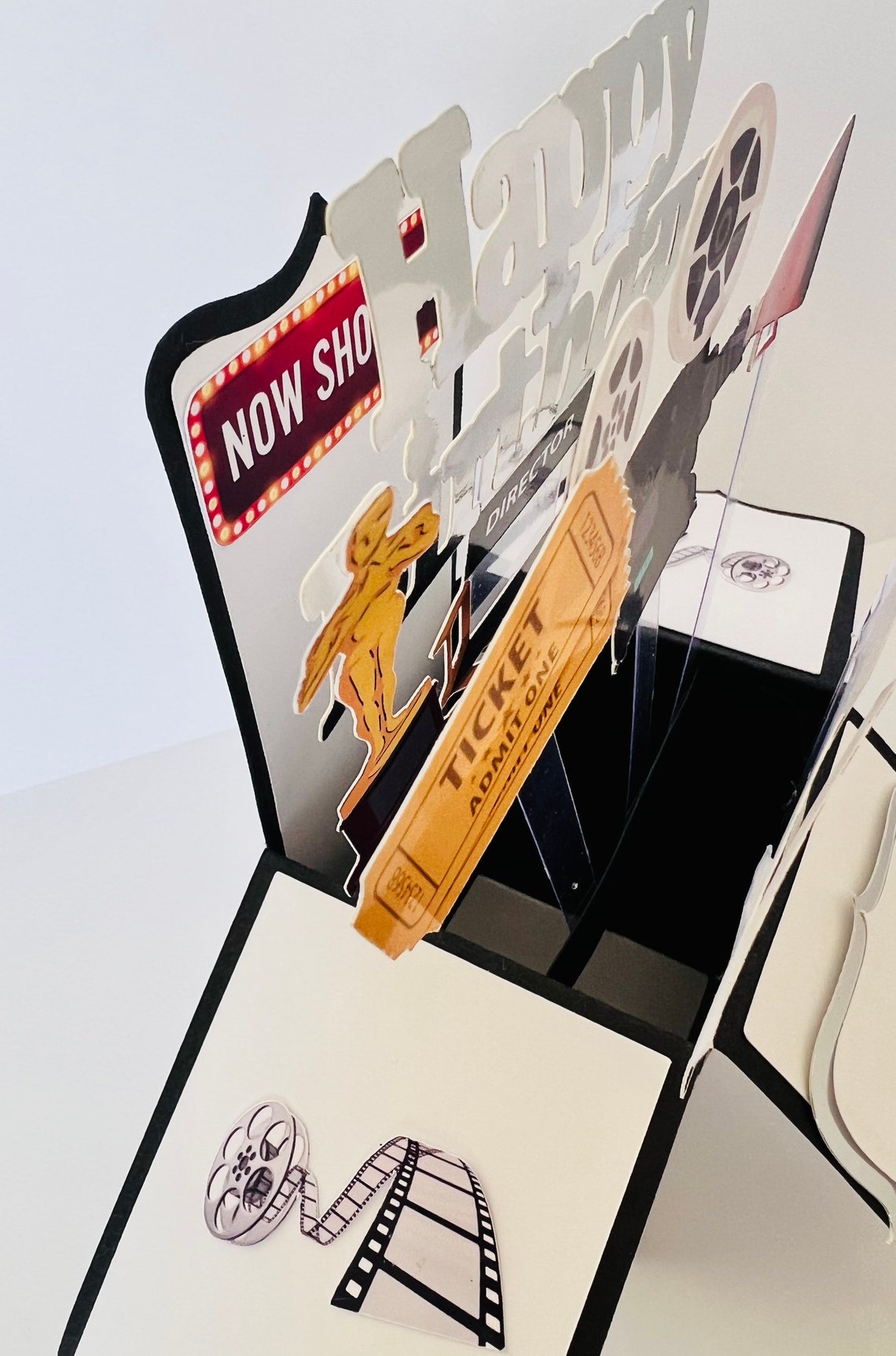 Film Fan Card in a Box/pop up Box - Etsy