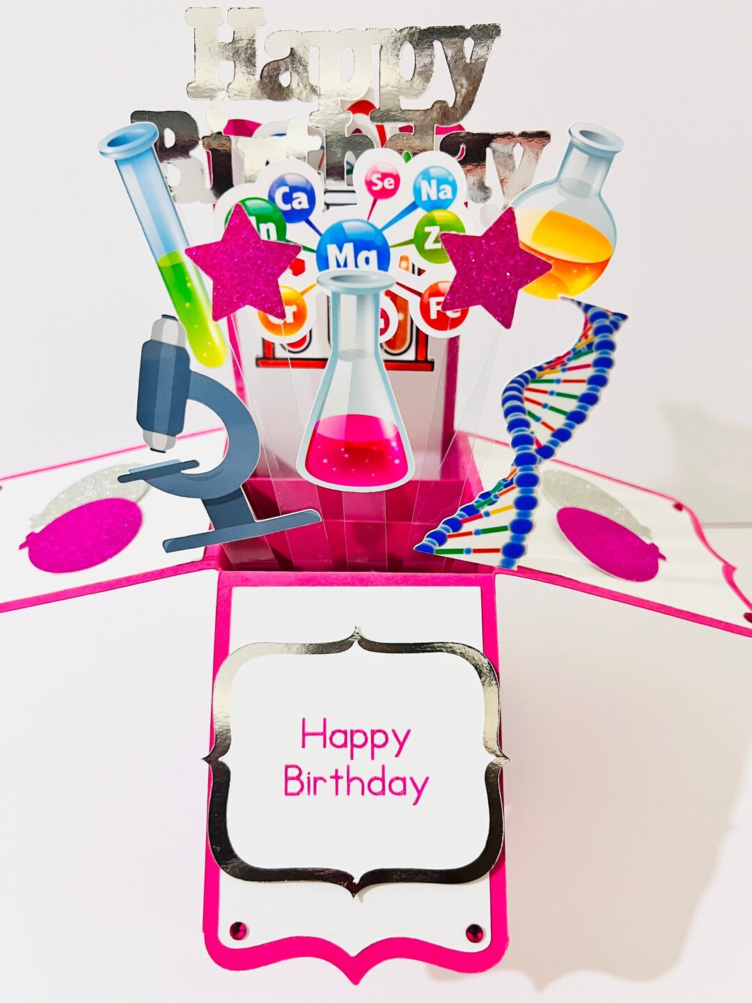 Science Themed Card in a Box/3d Card - Etsy UK