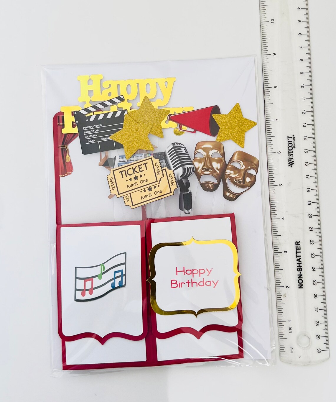 Theatre Drama Acting Themed Card in a Box/3d Card - Etsy UK