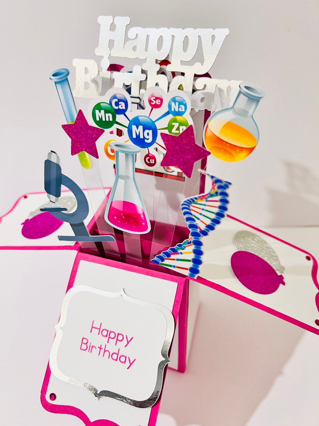 Science Themed Card in a Box/3d Card - Etsy