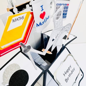Maths Themed Card in a Box/3d Card - Etsy