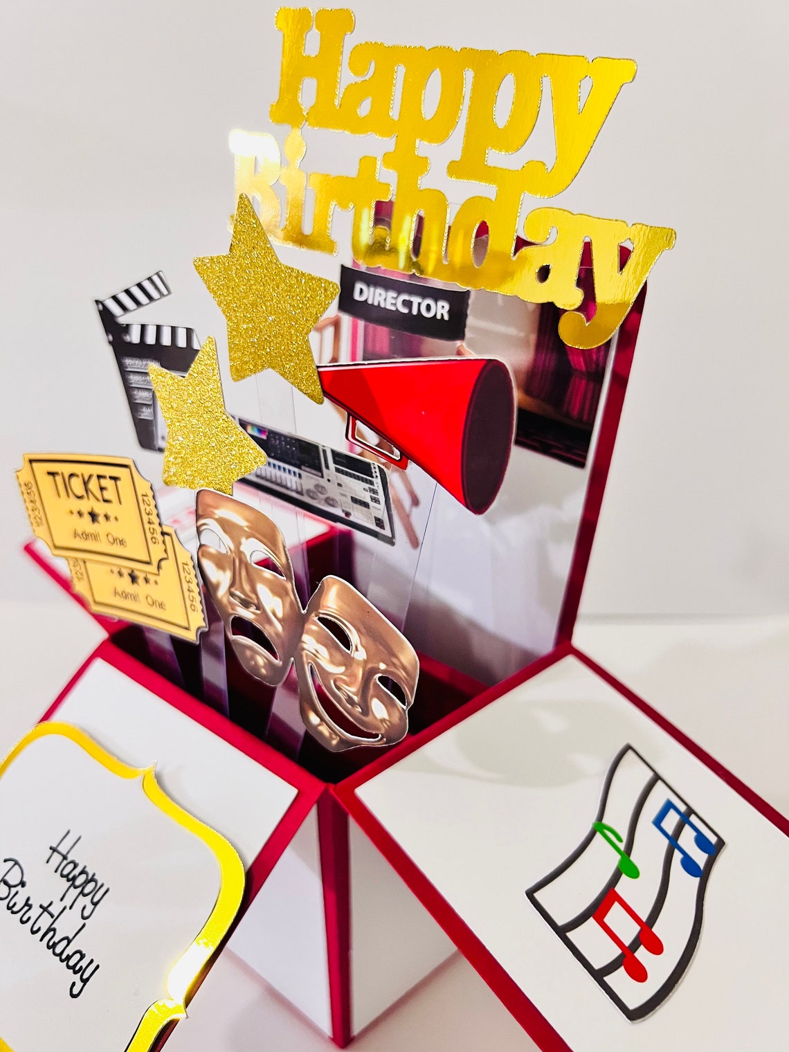 Theatre Drama Acting Themed Card in a Box/3d Card - Etsy UK