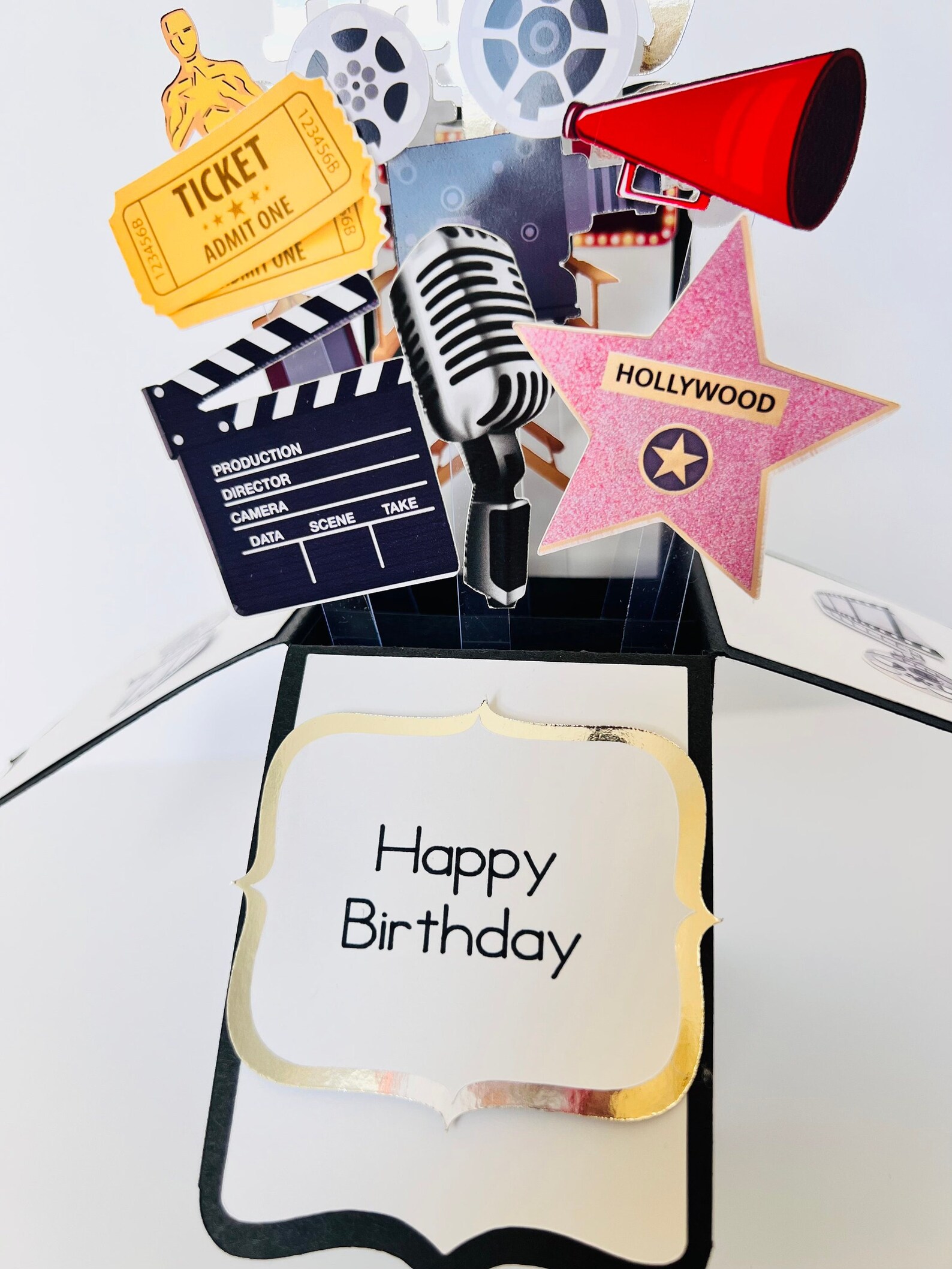 Film Fan Card in a Box/pop up Box - Etsy