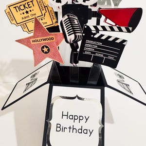 Film Fan Card in a Box/pop up Box - Etsy