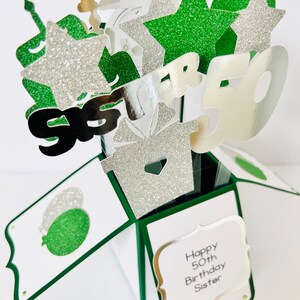 50th Birthday Card in a Box/3d Card - Etsy
