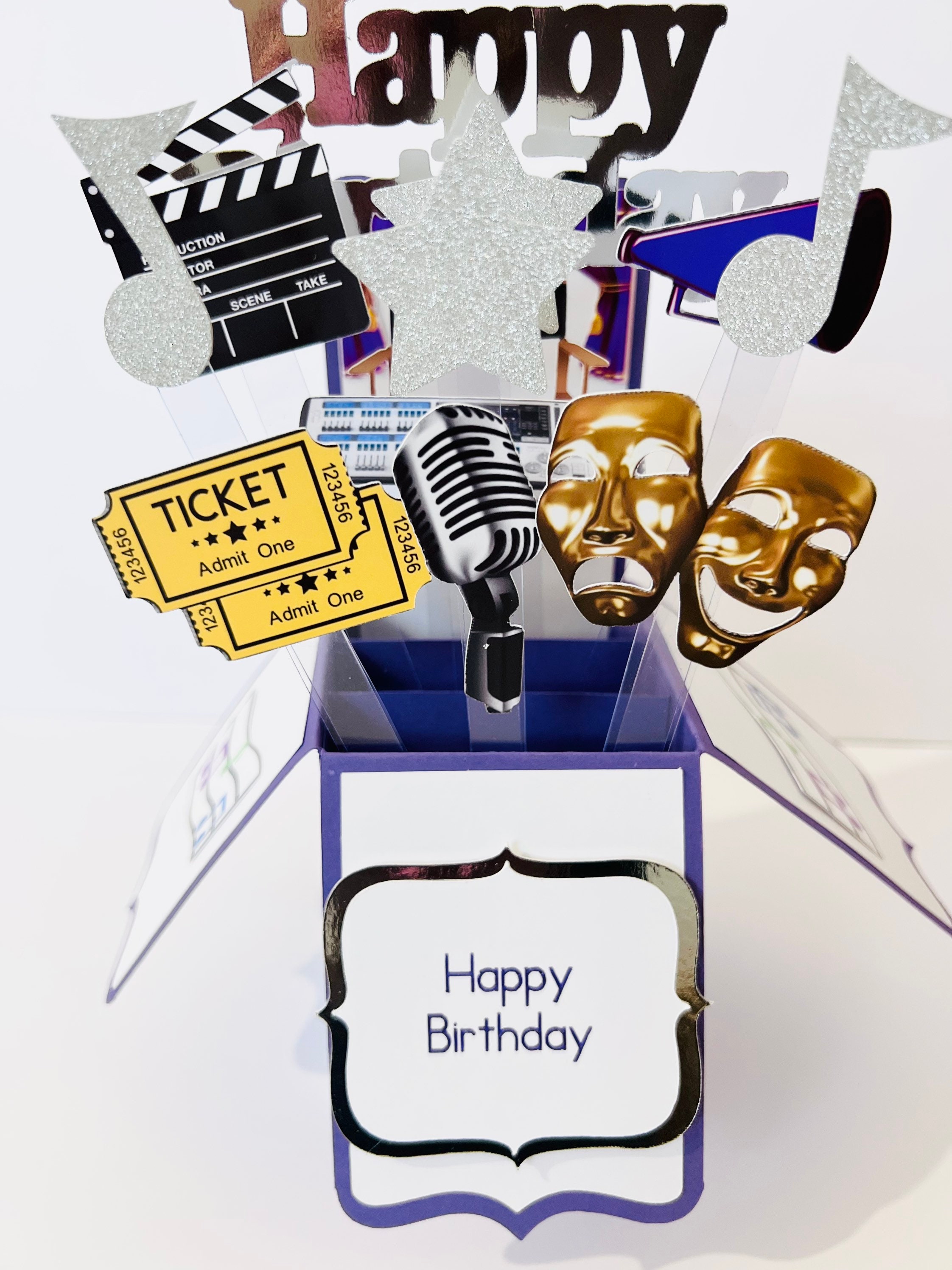 Theatre Drama Acting Themed Card in a Box/3d Card - Etsy UK