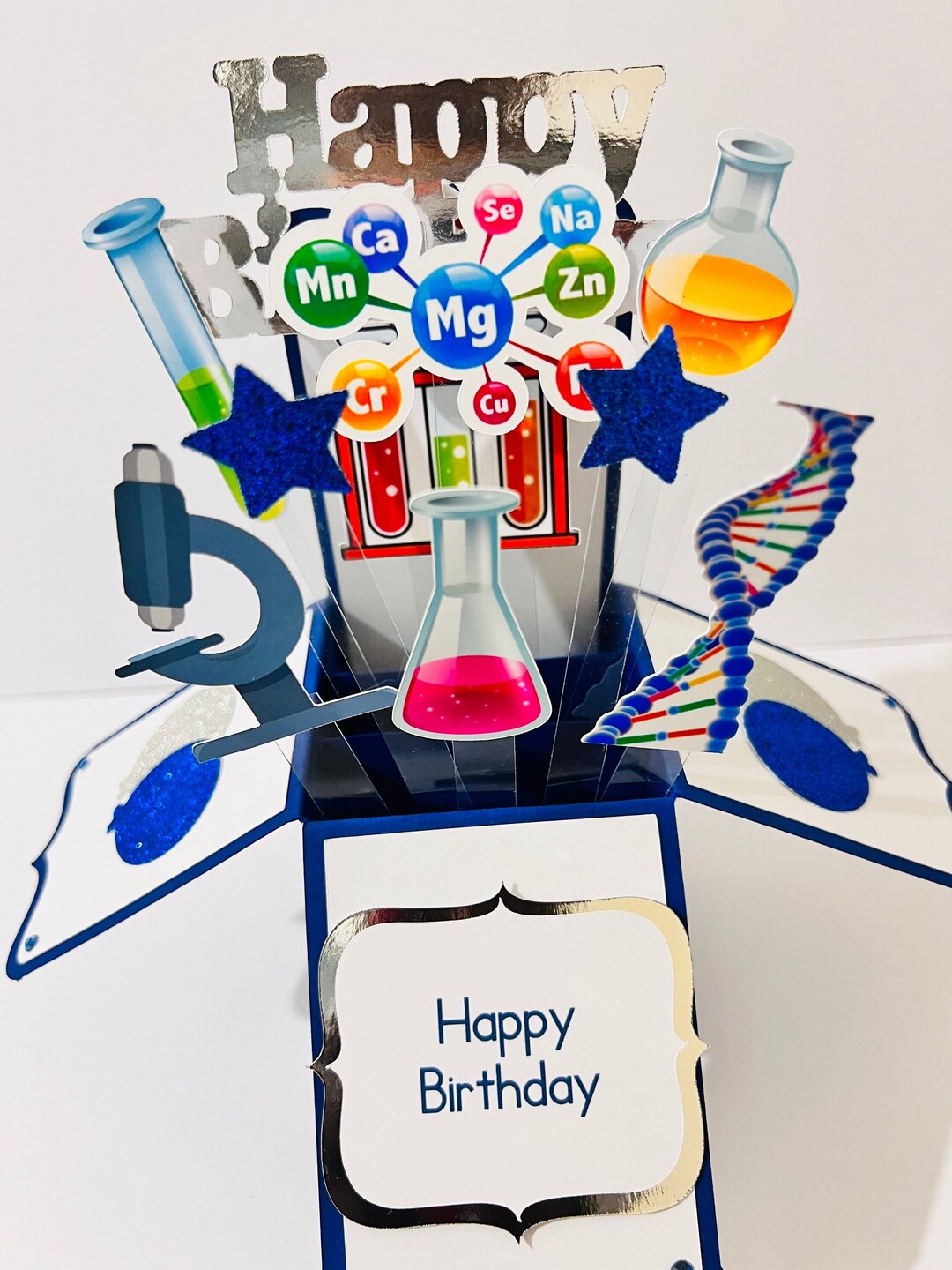 Science Themed Card in a Box/3d Card - Etsy UK