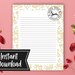 Printable Christmas Writing Paper – Yellow Holiday Tree Stationery PDF ...