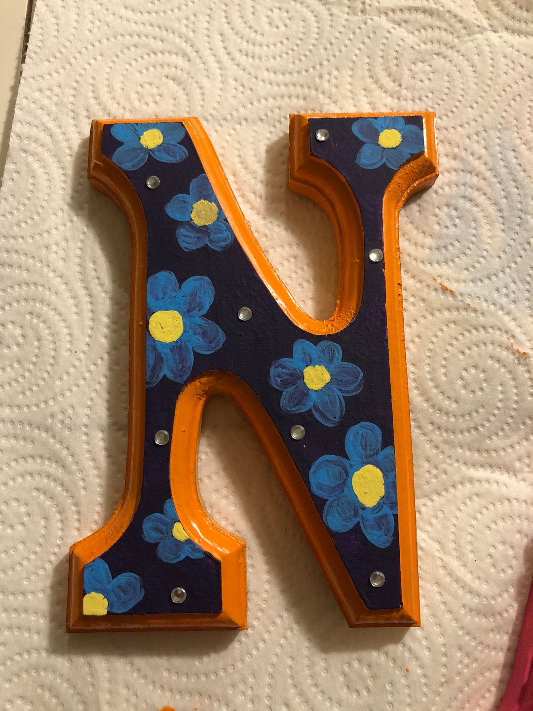 Hand Painted Wooden Letters - Etsy