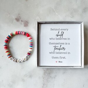 Teacher Charm Bracelet L Teacher Appreciation Gift L Caregiver Gift - Etsy