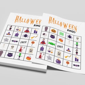 Halloween BINGO Kids Class Game Halloween Class Game Halloween Game ...