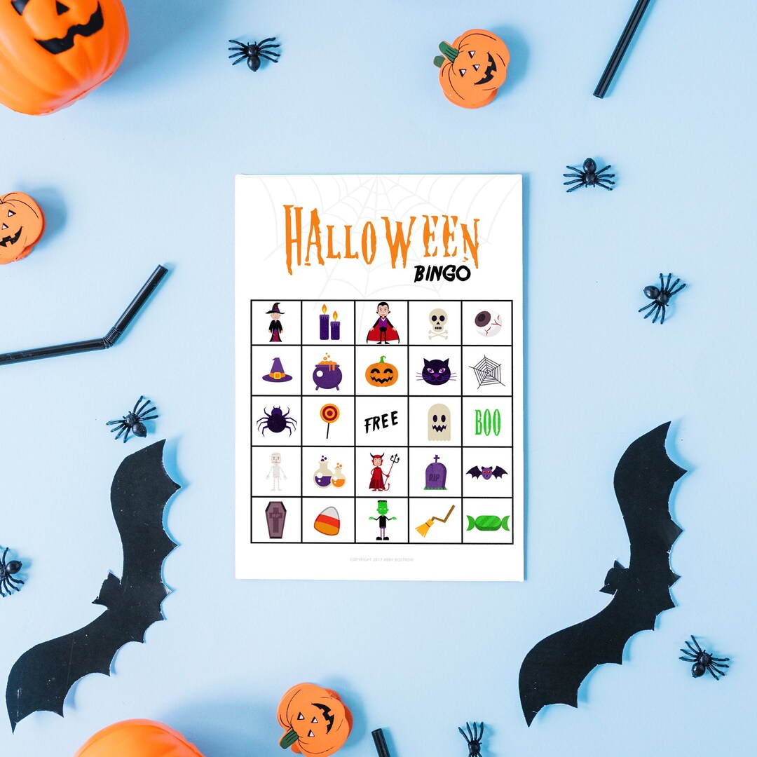 Halloween BINGO Kids Class Game Halloween Class Game Halloween Game ...