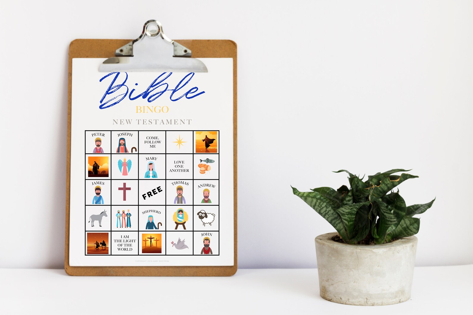 Bible BINGO Kids Church Game New Testament Kids Church Game - Etsy