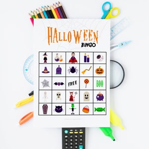 Halloween BINGO Kids Class Game Halloween Class Game Halloween Game ...