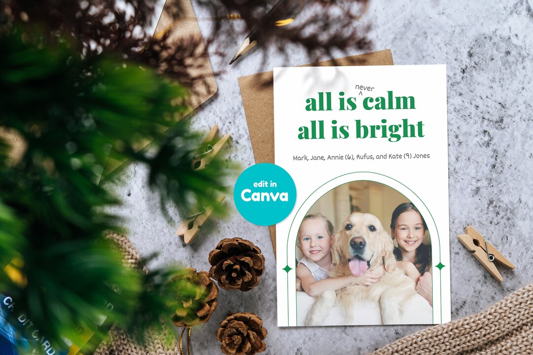 Minimalist Funny Christmas Canva Template Editable Template Custom ...