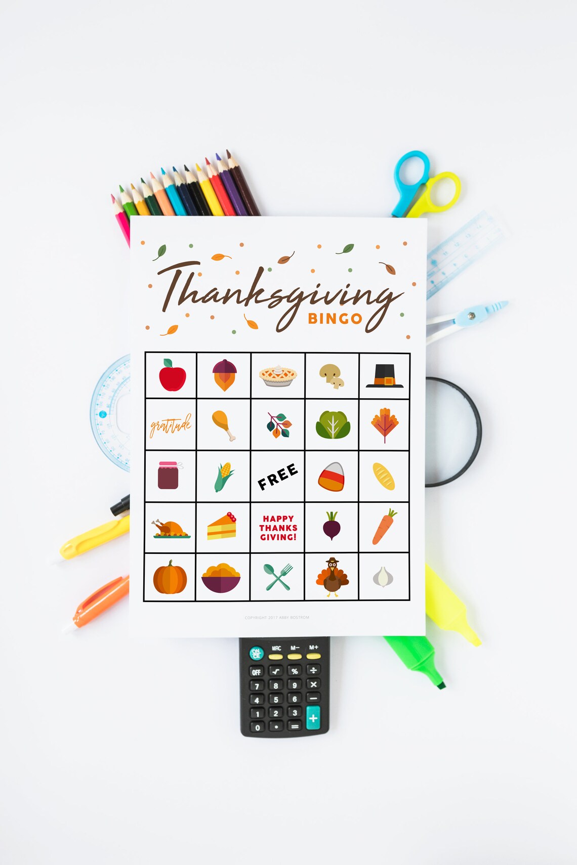Thanksgiving BINGO Download Friendsgiving Game Kids Holiday | Etsy