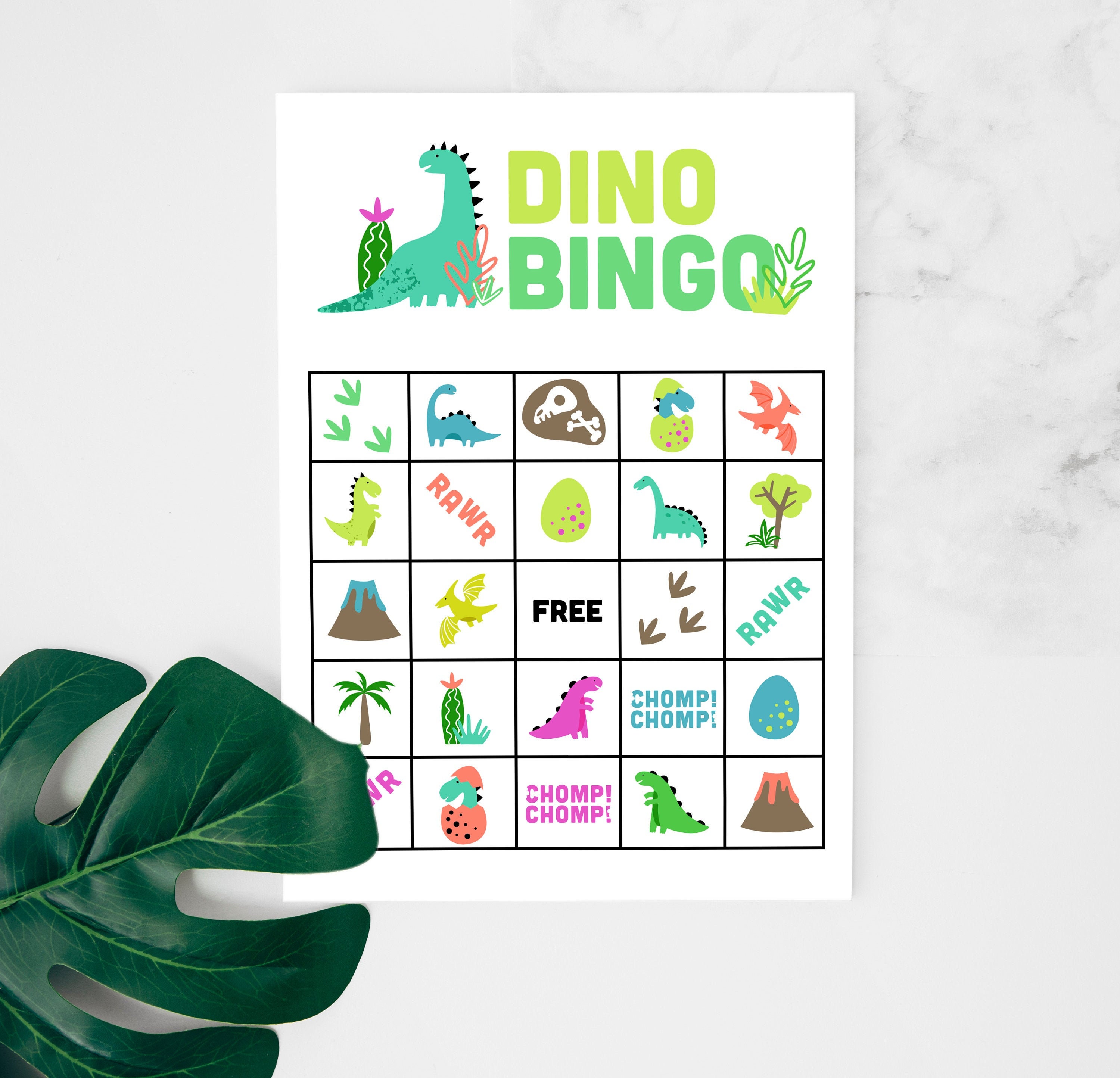 Dinosaur Party Decor Dino BINGO Three Rex Birthday Decor 3 Rex - Etsy