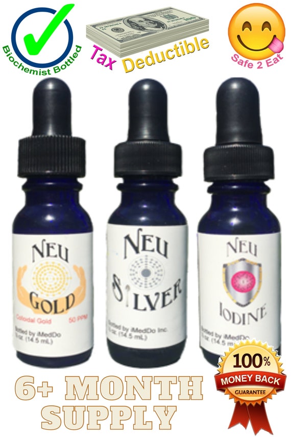 Colloidal Silver Colloidal Gold Nascent Iodine: Detox | Etsy