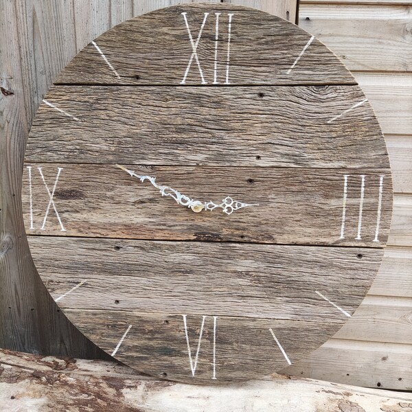 Reclaimed Wood Clock - Etsy UK