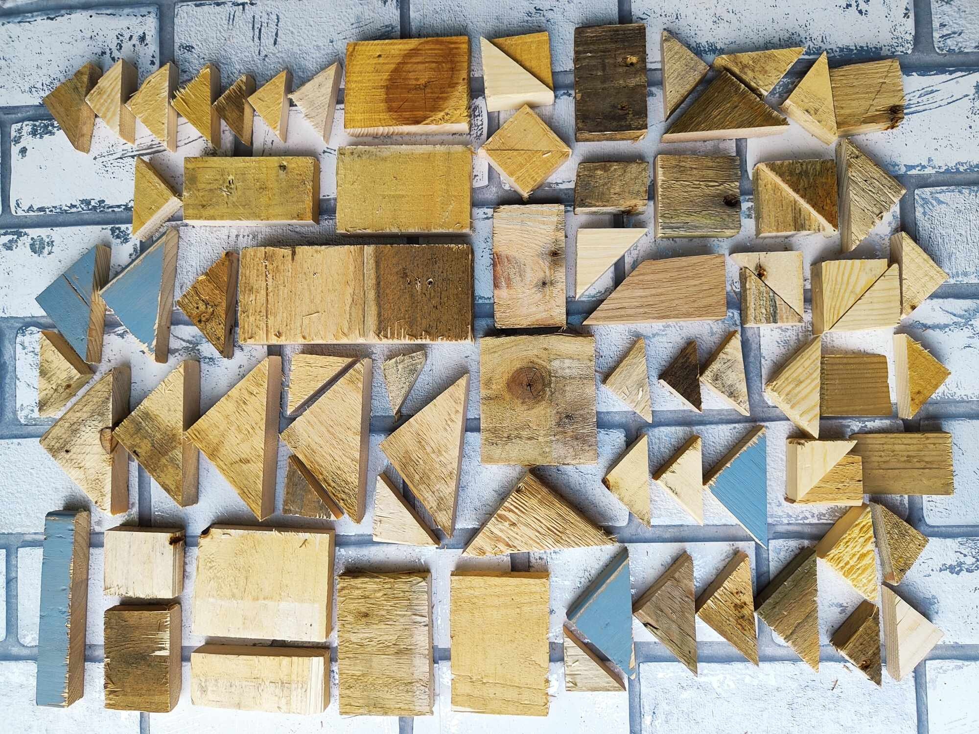 Rustic Wooden Blocks Tiny House Shapes DIY Crafts Zero Waste - Etsy UK