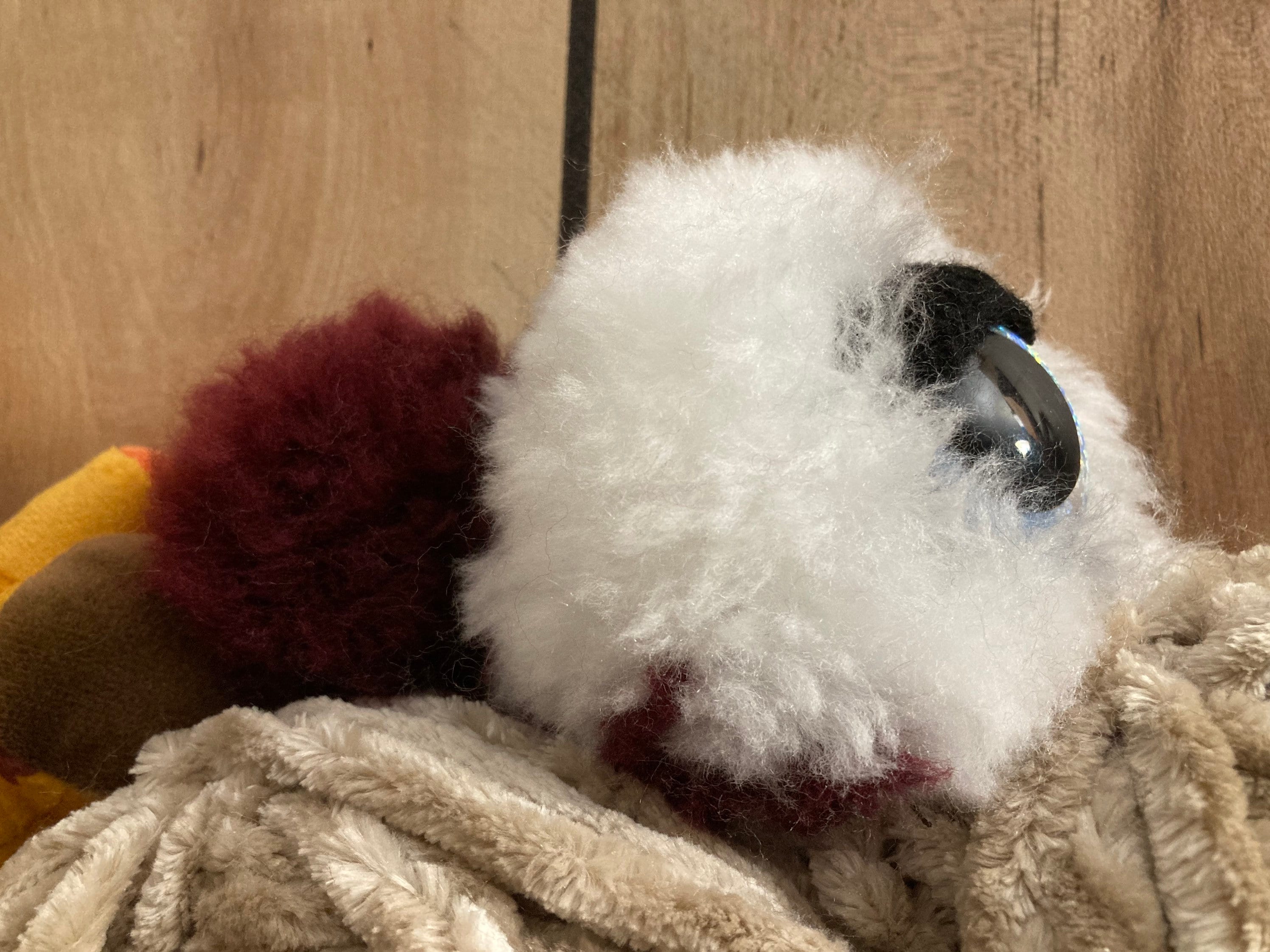 Sleepy Eyeball Eye Peep Creepy and Cute Fuzzy Cuddle Yarn Lovable OOAK Cute Huggable Critter ...