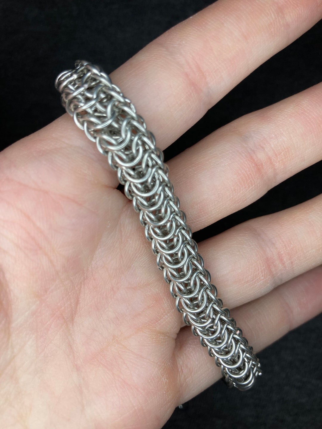 Persian Dragonscale Chainmail Colored Copper White Wire Handmade ...
