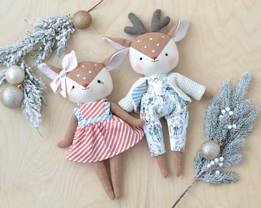 Deer Doll Sewing Pattern Animal Soft Toy Pdf Fawn Diy Tutorial - Etsy