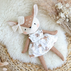 Deer Doll Sewing Pattern Animal Soft Toy Pdf Fawn Diy Tutorial - Etsy