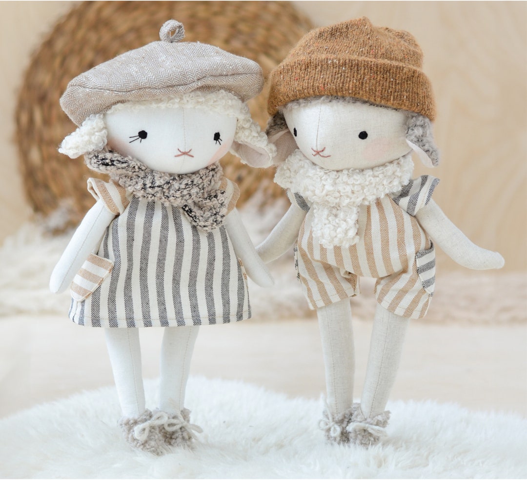 Stuffed Sheep Doll Sewing Pattern Lamb Soft Toy Instant Download Pdf ...