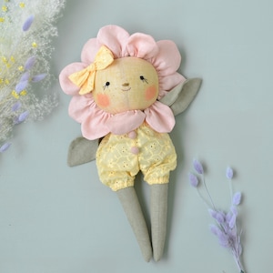 Stuffed Flower Doll Sewing Pattern Soft Toy Instant Download Pdf Cuddly Rag Doll - Etsy