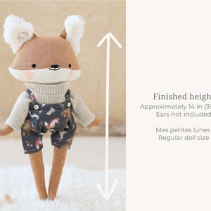 Fox Sewing Pattern PDF, Stuffed Fox Pattern, Soft Toy Pattern, Plush ...