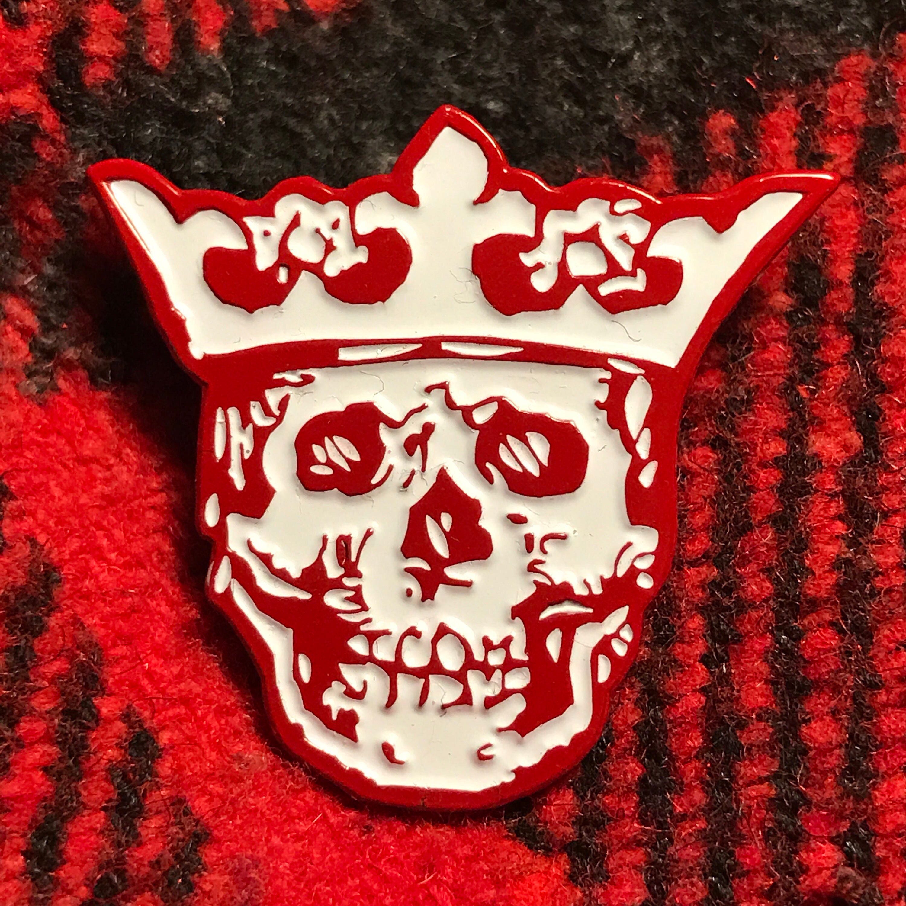 Skull King Enamel Pin - Etsy