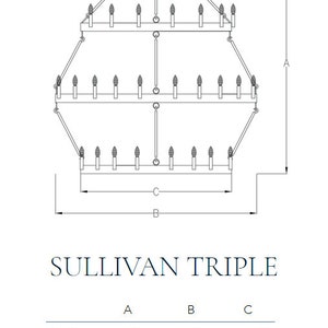 Sullivan 3 Tier Steel Kitchen Island Pendant Chandelier Electric ...