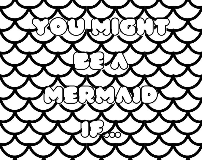 Laughing Mermaid Coloring Sheet - Etsy Canada