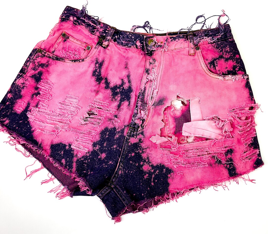 Custom Trendy Women Destroy Denim Shorts Size 12 Handmade Gifts - Etsy