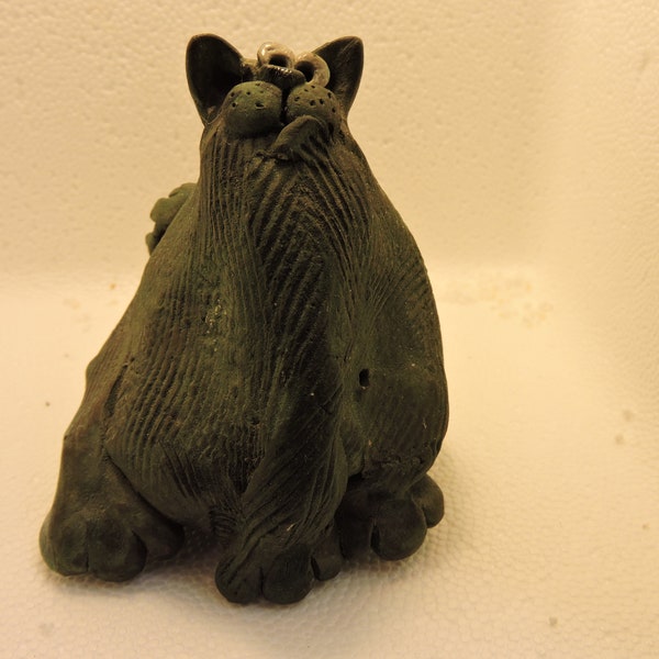 Raku Pottery Cat - Etsy