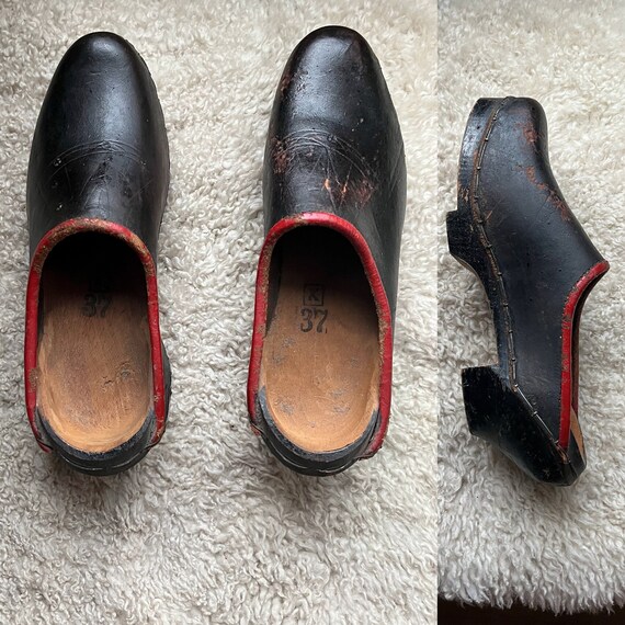 antique wooden clogs - Gem